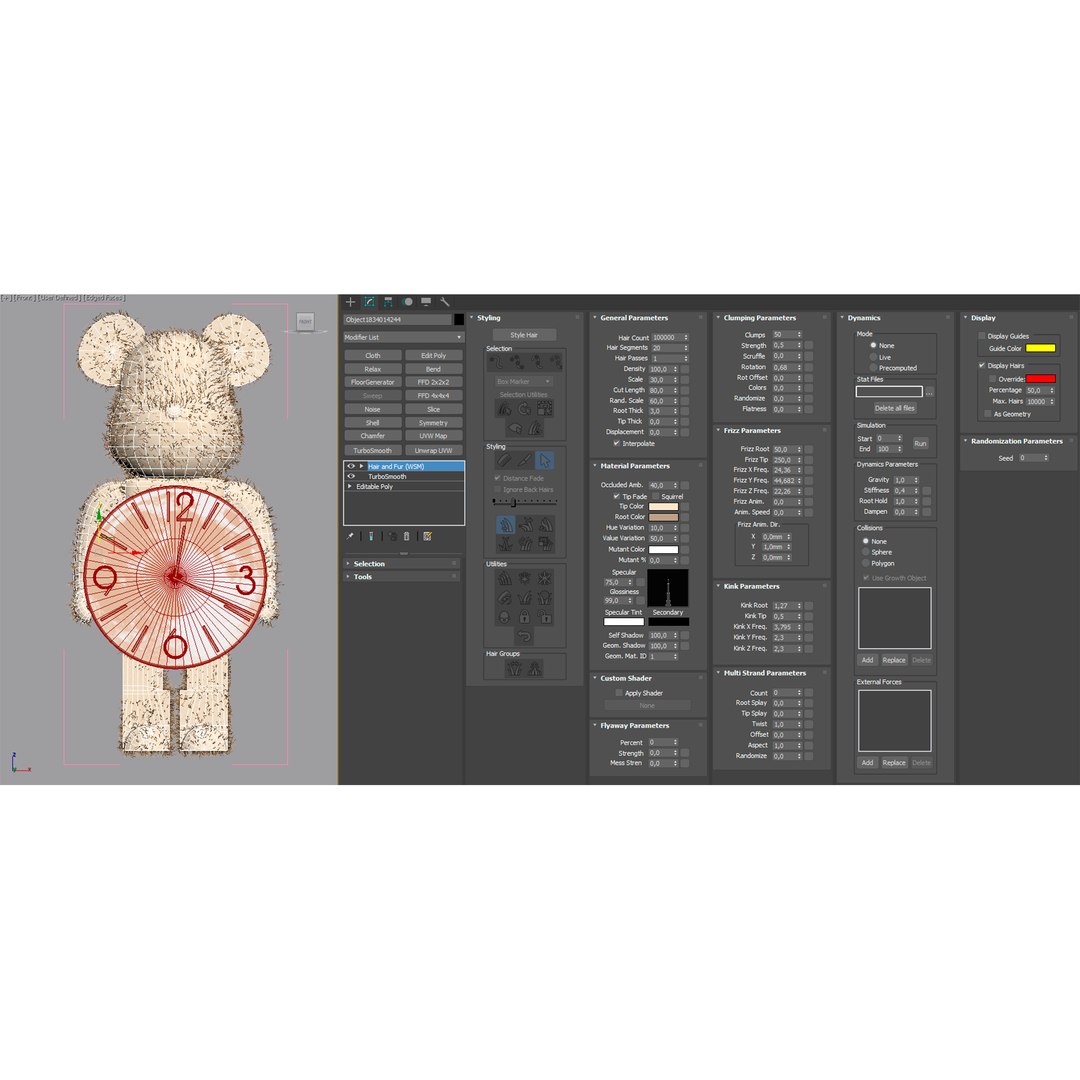 Bearbrick Wall Clock 3D Model - TurboSquid 2247927