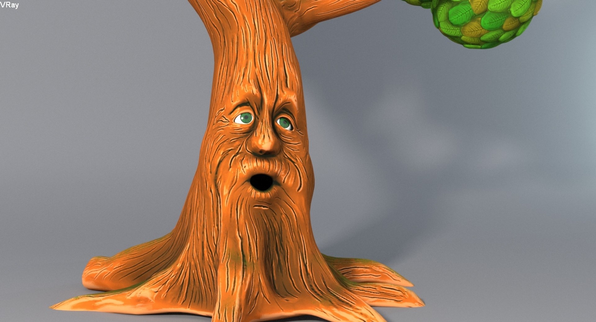 Cartoon Talking Tree Rigged Model - TurboSquid 1426007