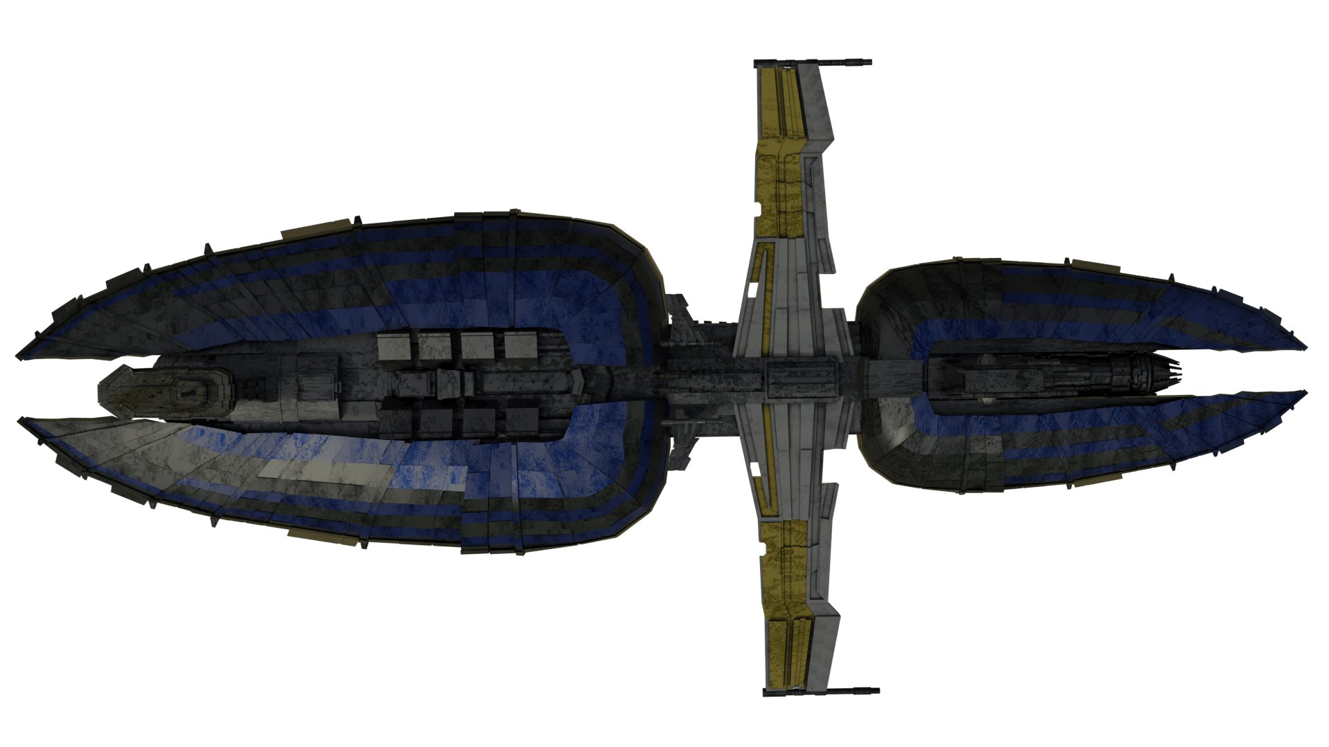 S-Class Spaceship Brigate Model - TurboSquid 2144028