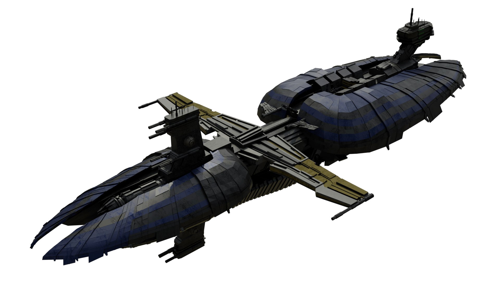 S-Class Spaceship Brigate Model - TurboSquid 2144028