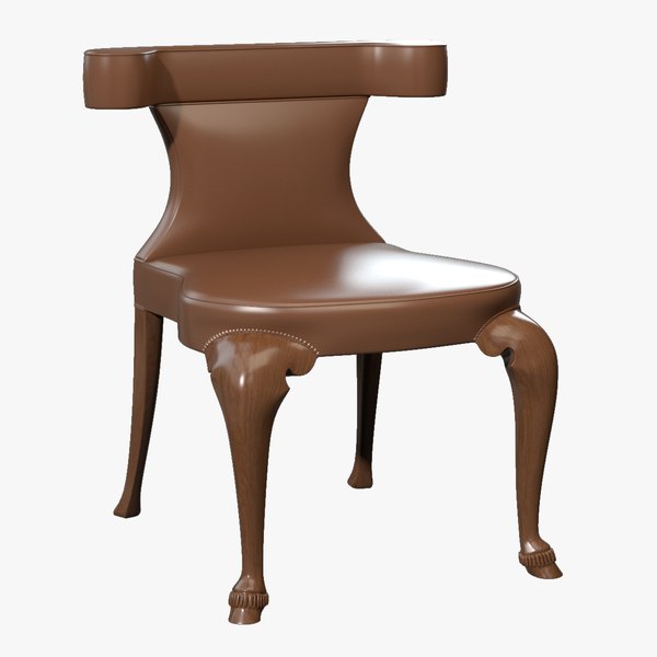 photorealistic modern equestrian dining chair 3d 3ds