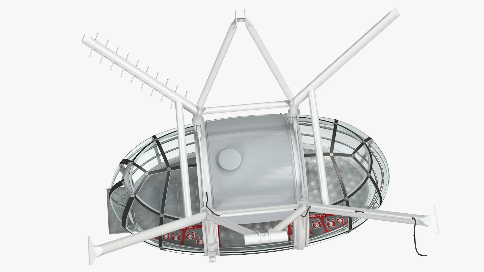 3D Ferris Wheel Passenger Capsule Model - TurboSquid 1605953