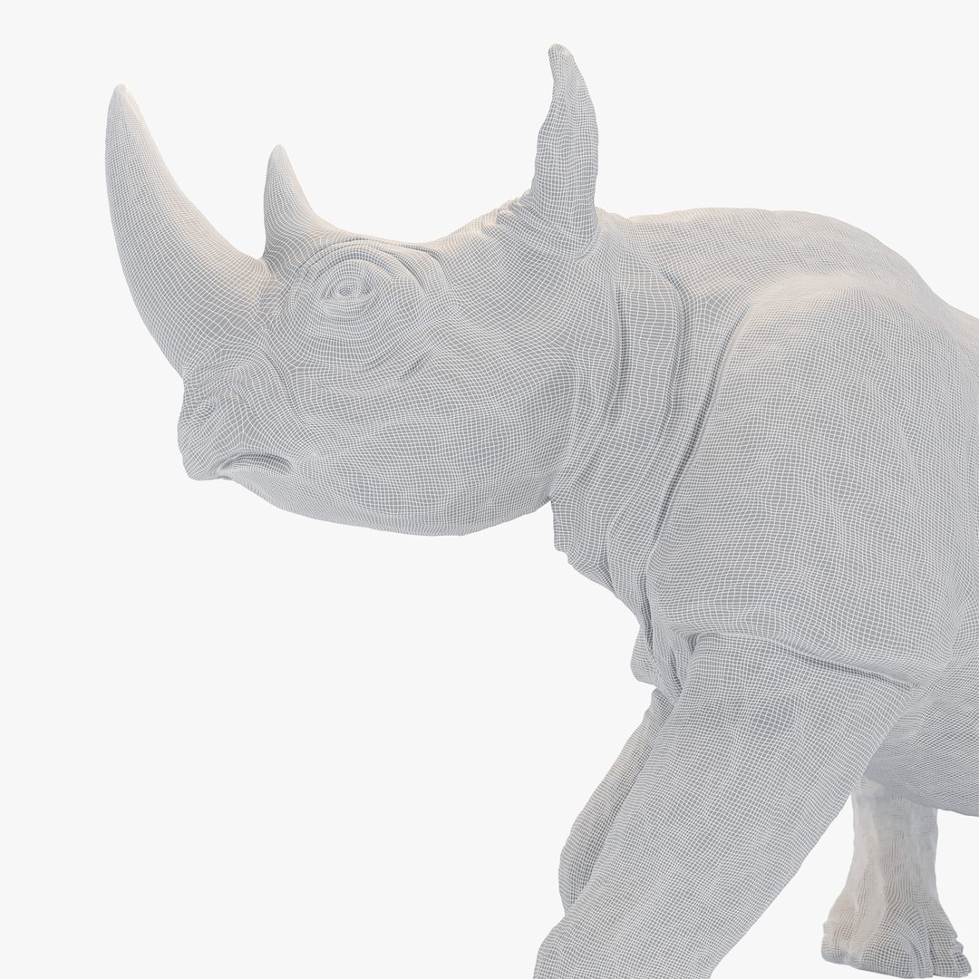 Wooden Rhino Decoration 3D Model - TurboSquid 2187670