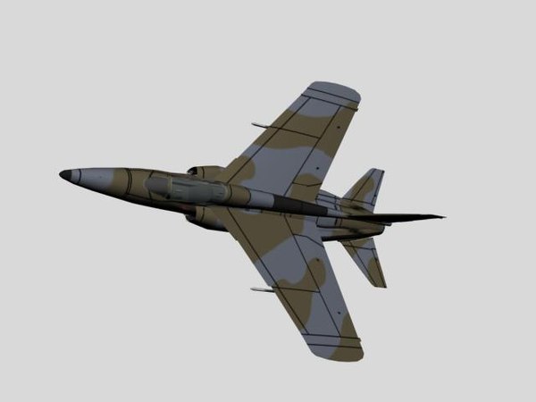 folland gnat 3d max
