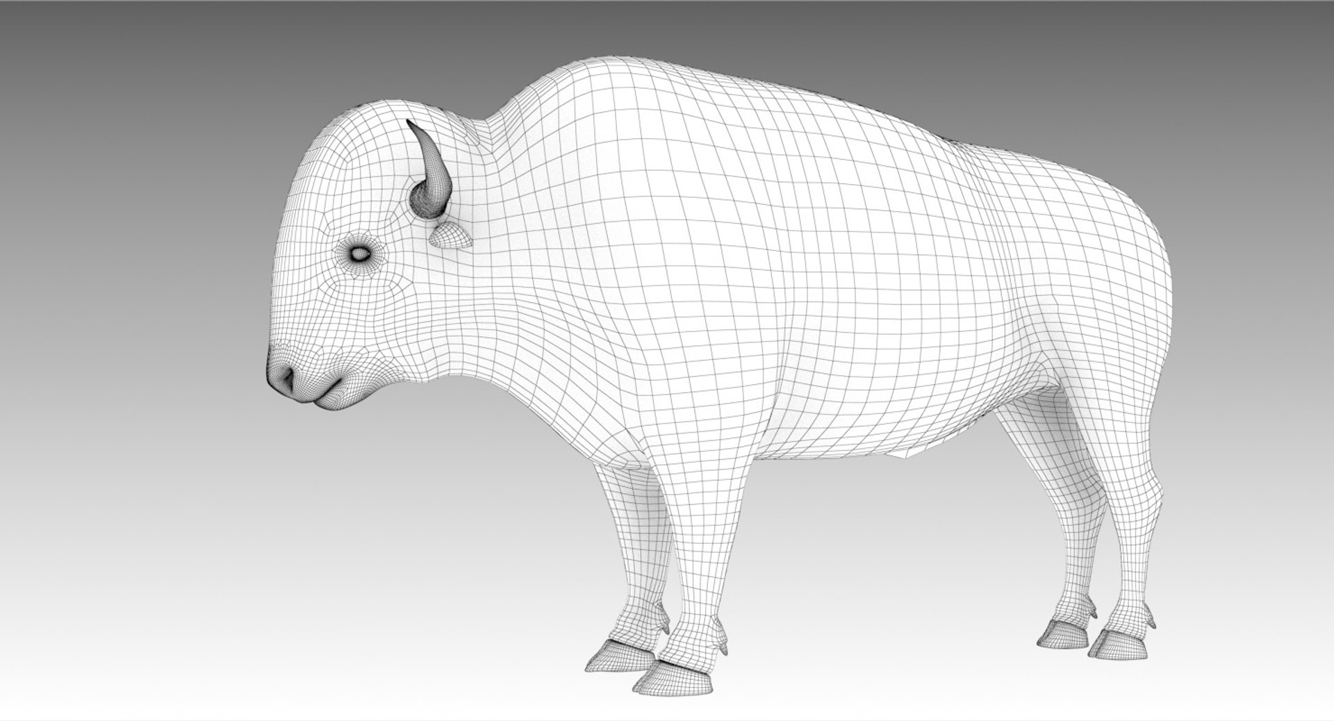 3D Bison Fur Rig - TurboSquid 1296663