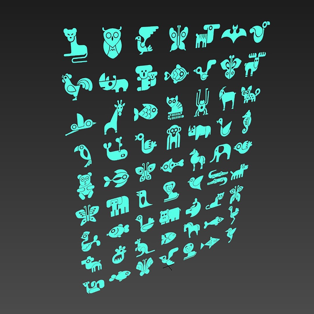 3D Symbols Part N3 Model - TurboSquid 2031730