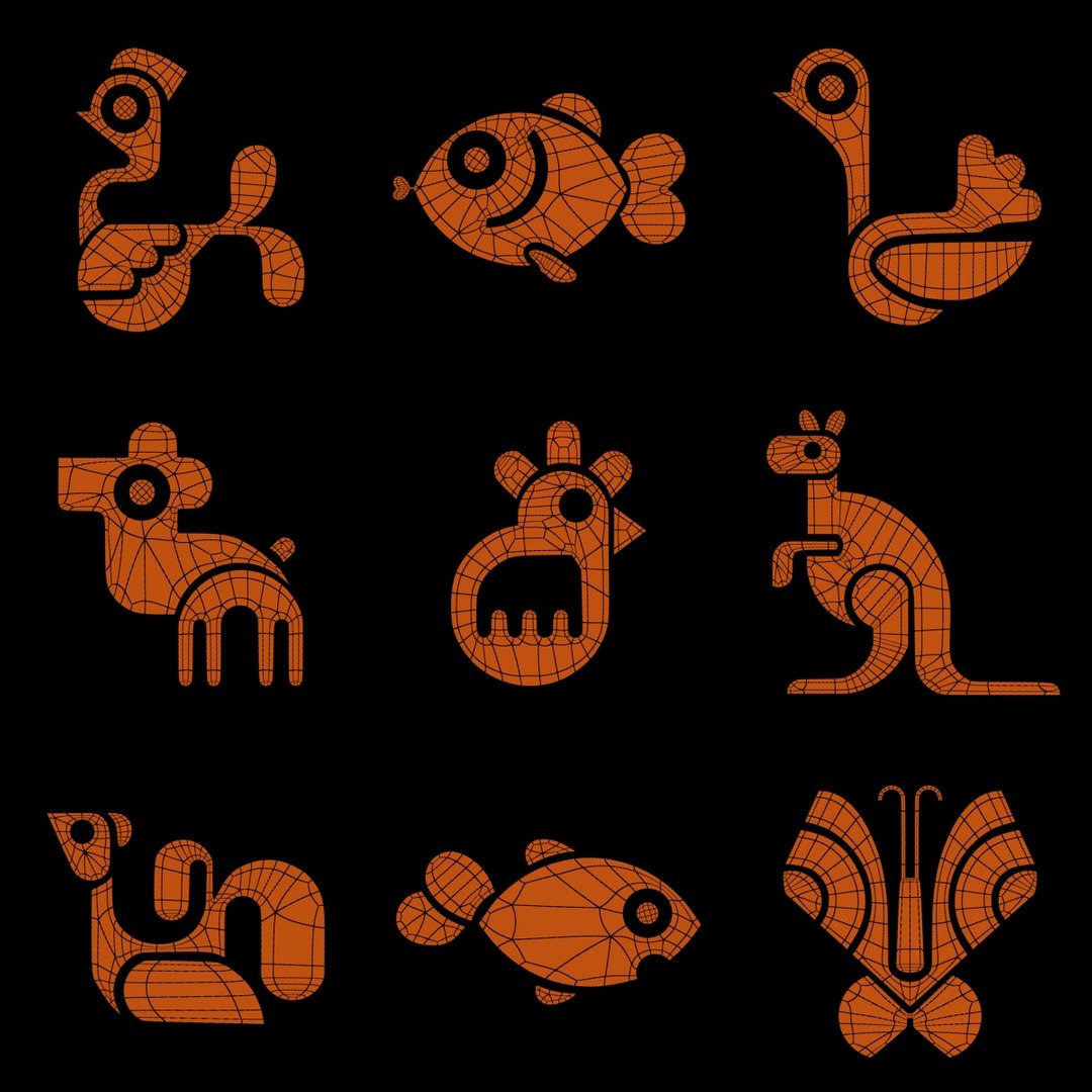 3D Symbols Part N3 Model - TurboSquid 2031730