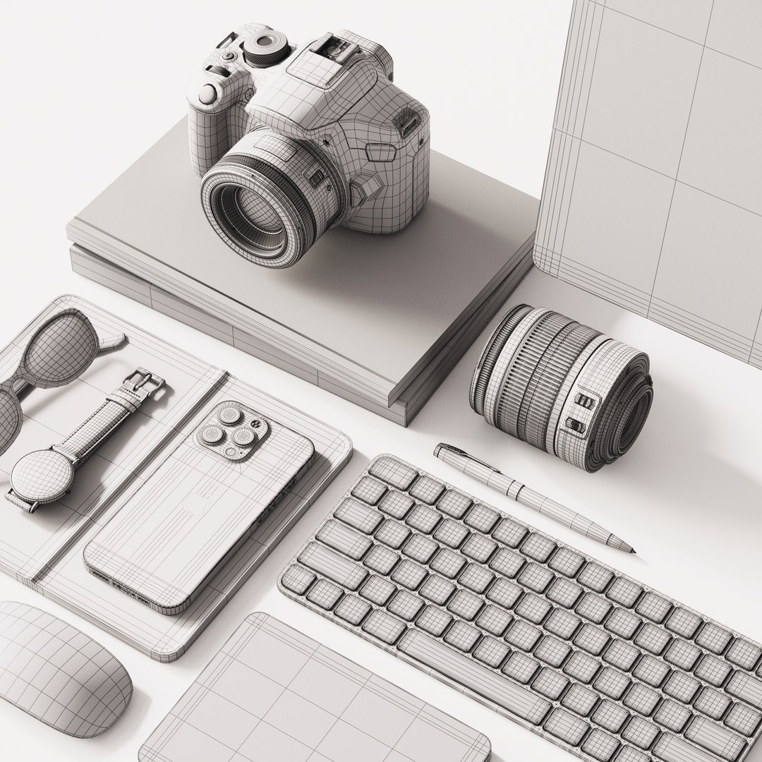 Workspace Composition 3D Model - TurboSquid 2003359