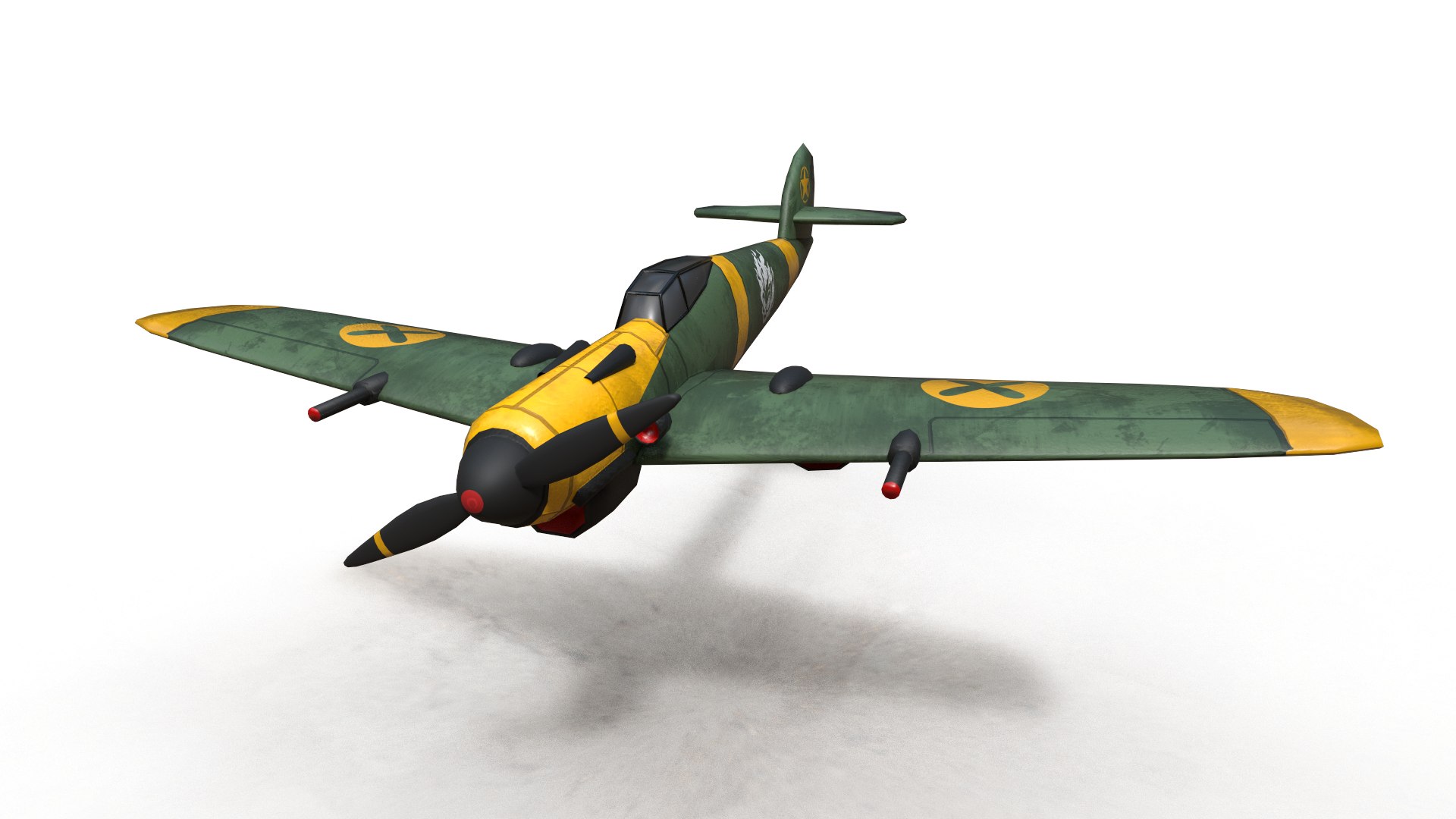 3D Low Poly WWII Plane With 4K PBR Texture - TurboSquid 2166421