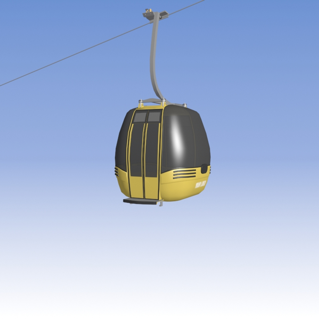 Aerial Tram 3d Obj