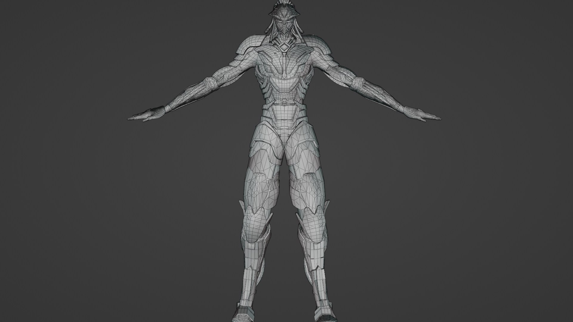 3D Model Cyberpunk Ninja Black Armor Low-poly - TurboSquid 2062682