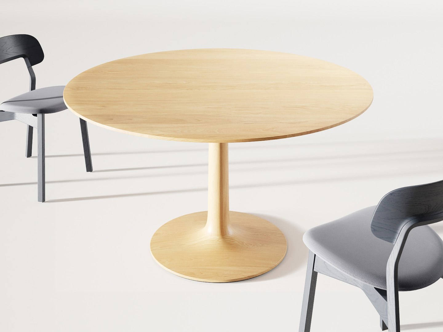 Turntable Round Dining Table 3D - TurboSquid 2183504