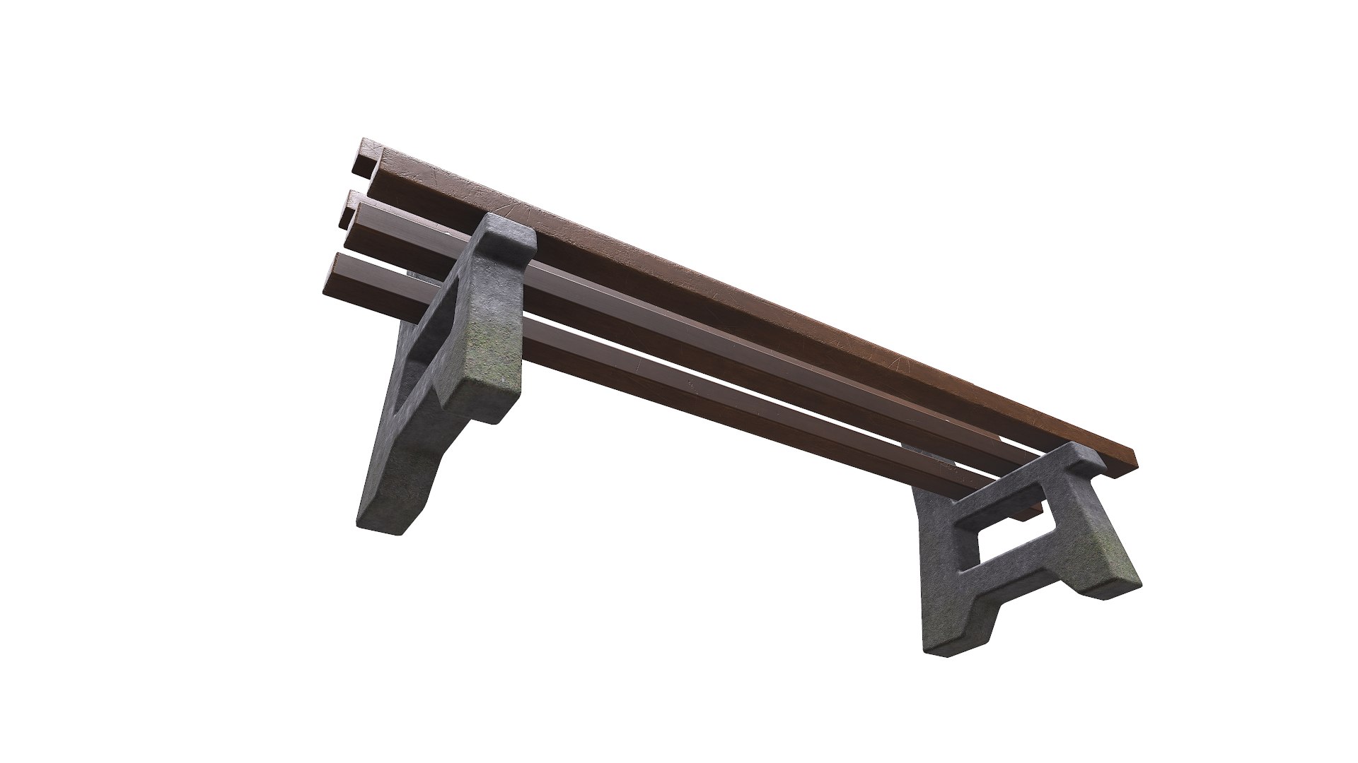 Outdoor Bench Low-poly PBR 3D - TurboSquid 2238704