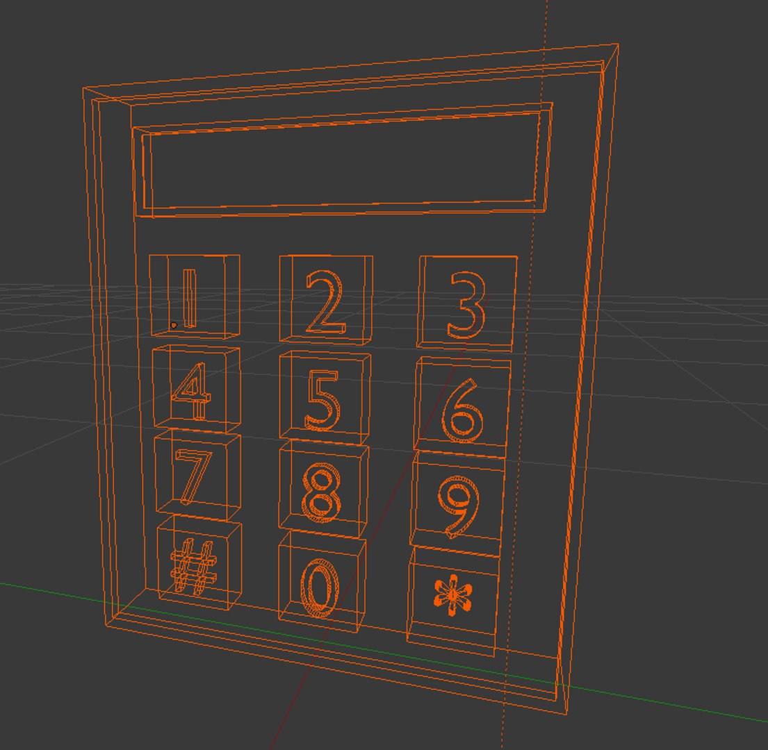 Code Alarm Digits 3D Model - TurboSquid 1293119