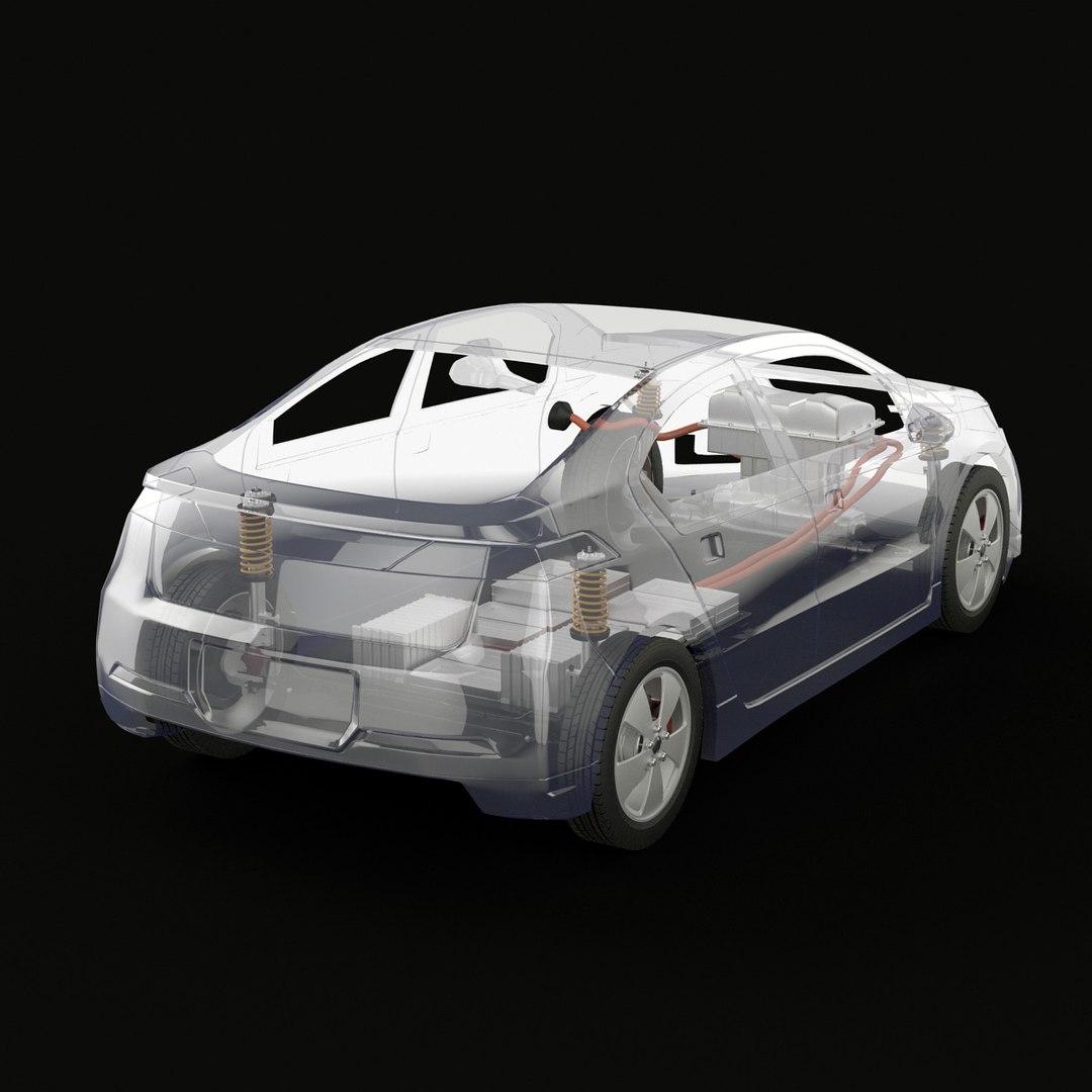 3d Electric Car X-ray