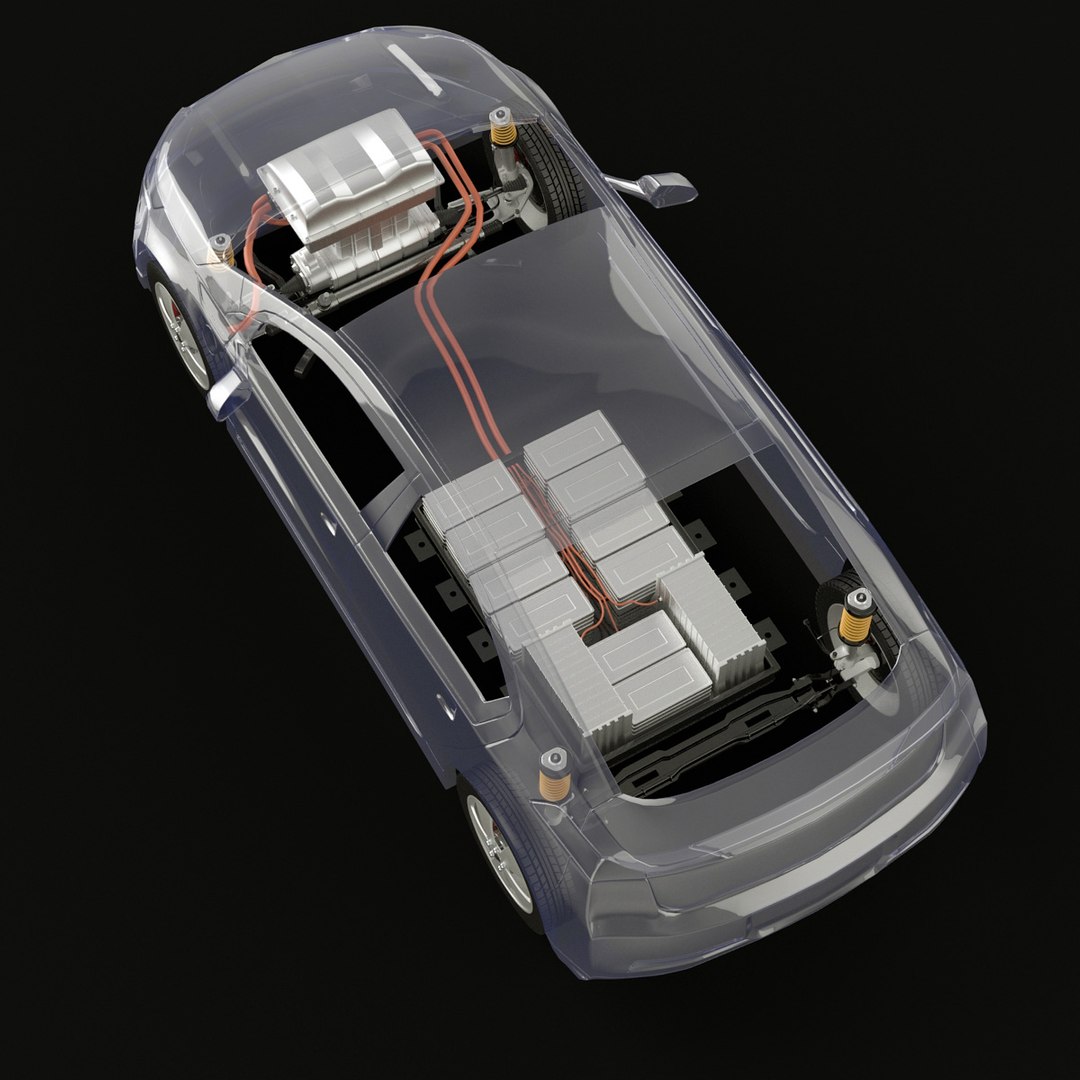 3d Electric Car X-ray