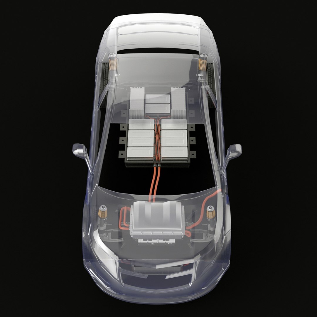 3d Electric Car X-ray