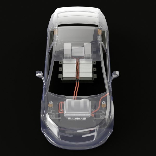 3d electric car x-ray