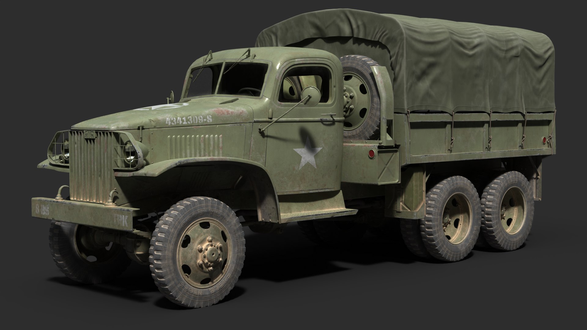 GMC CCKW 352 Truck 3D Model - TurboSquid 2047302