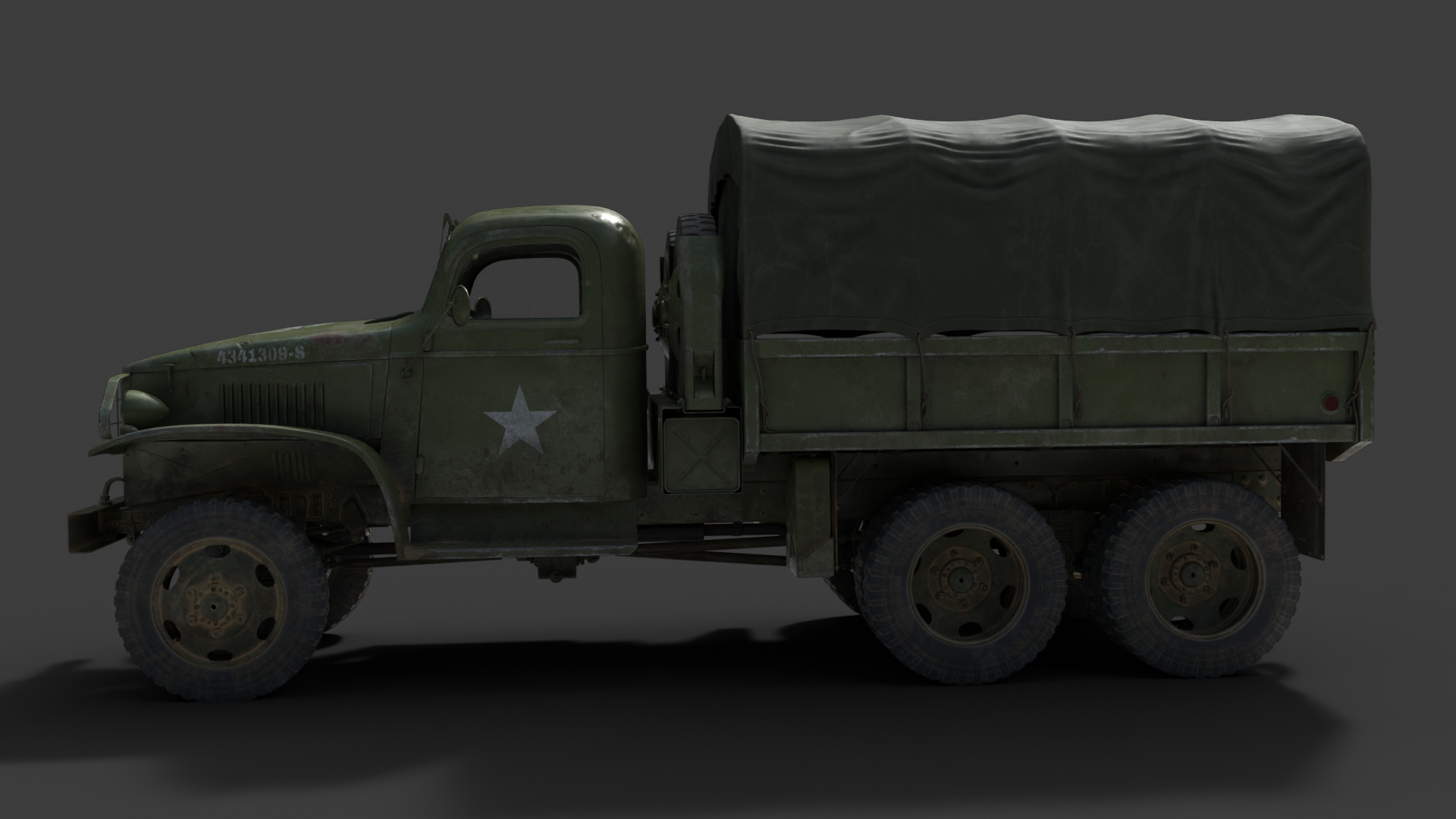 GMC CCKW 352 Truck 3D Model - TurboSquid 2047302