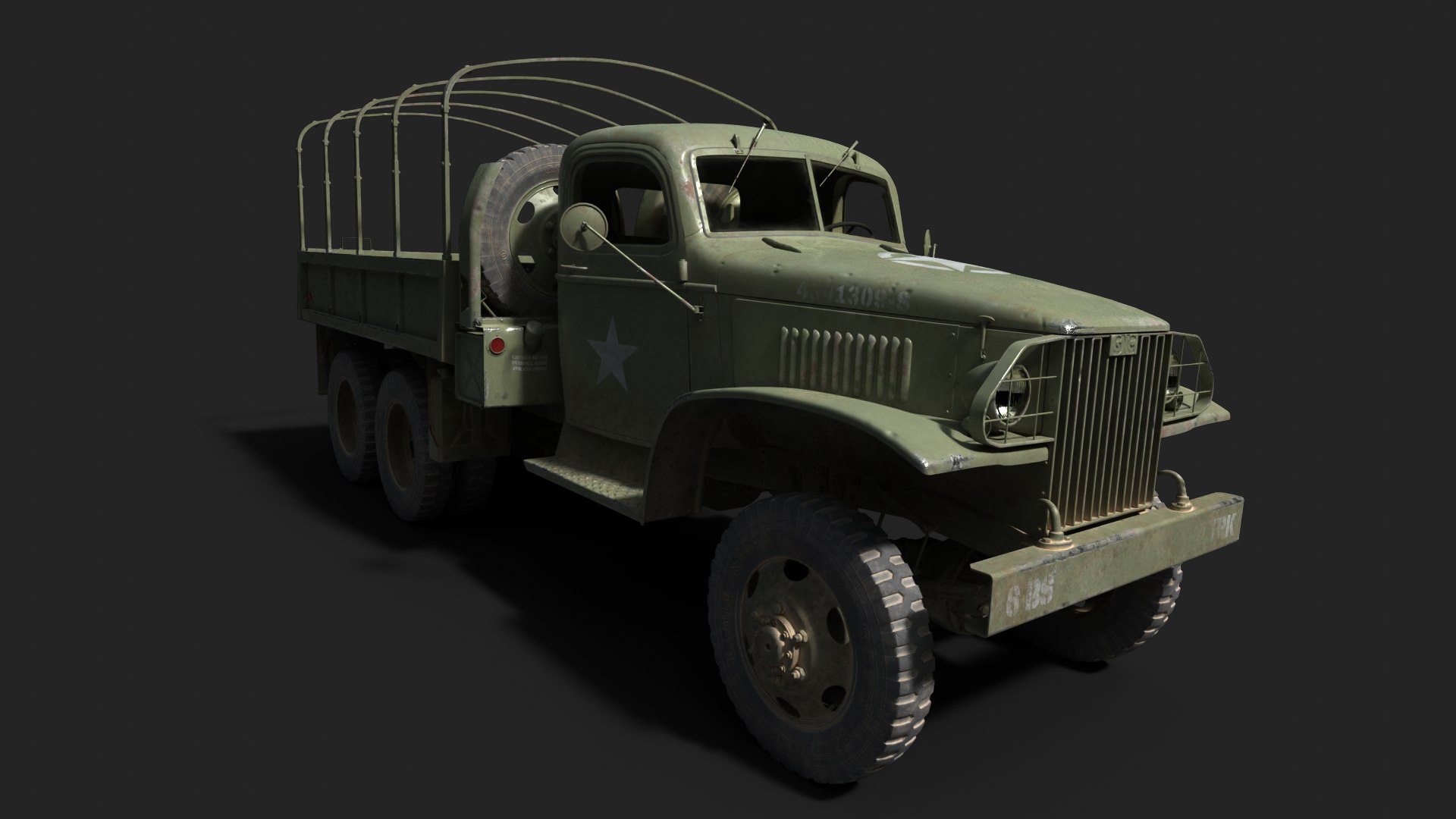 GMC CCKW 352 Truck 3D Model - TurboSquid 2047302