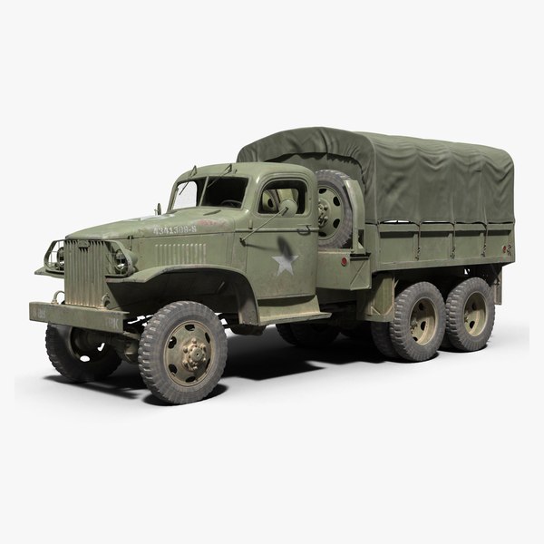 modelo 3d Camión GMC CCKW 352 PBR - TurboSquid 2047302