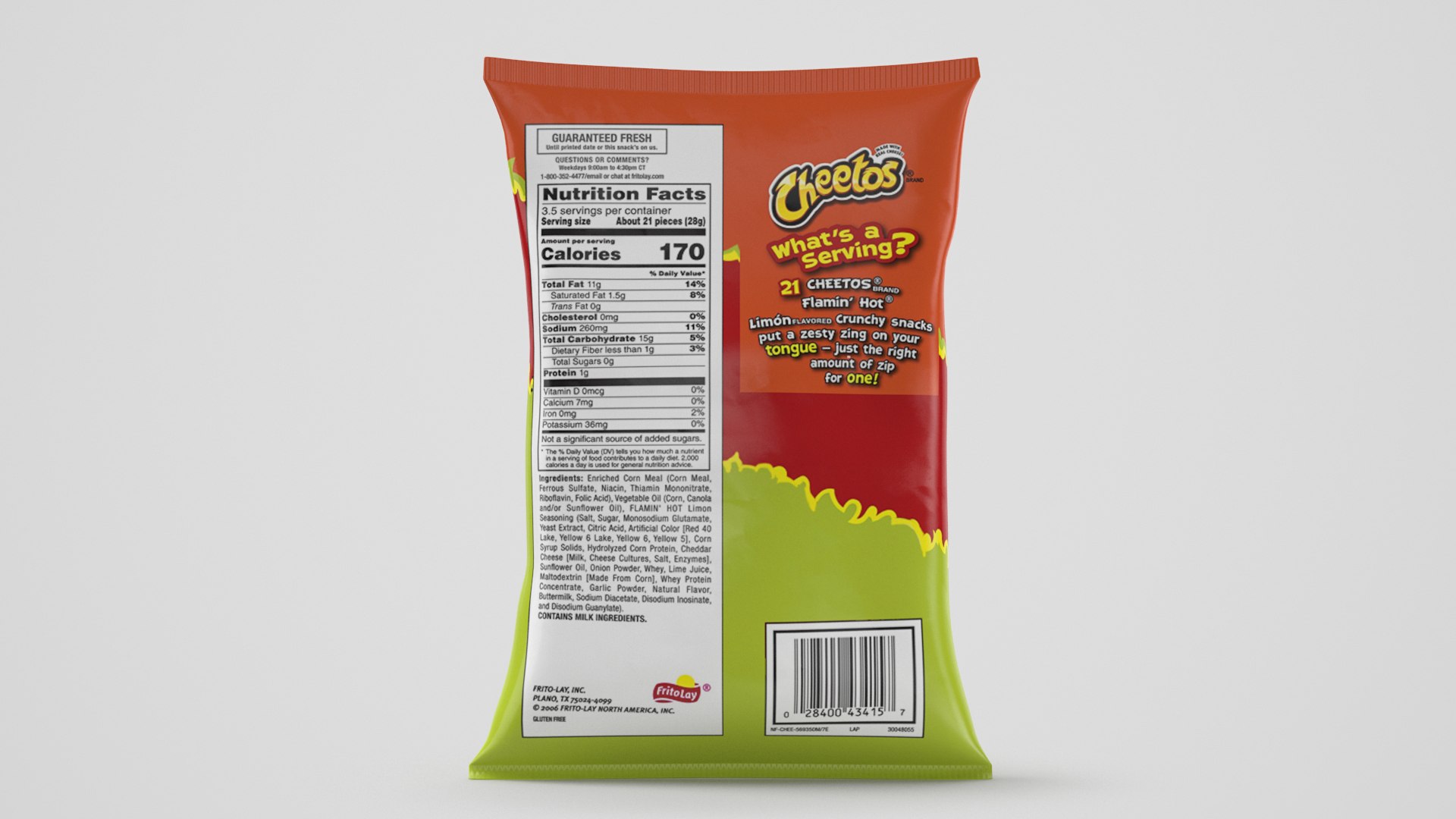 Cheetos Bag 3D Model - TurboSquid 1650967