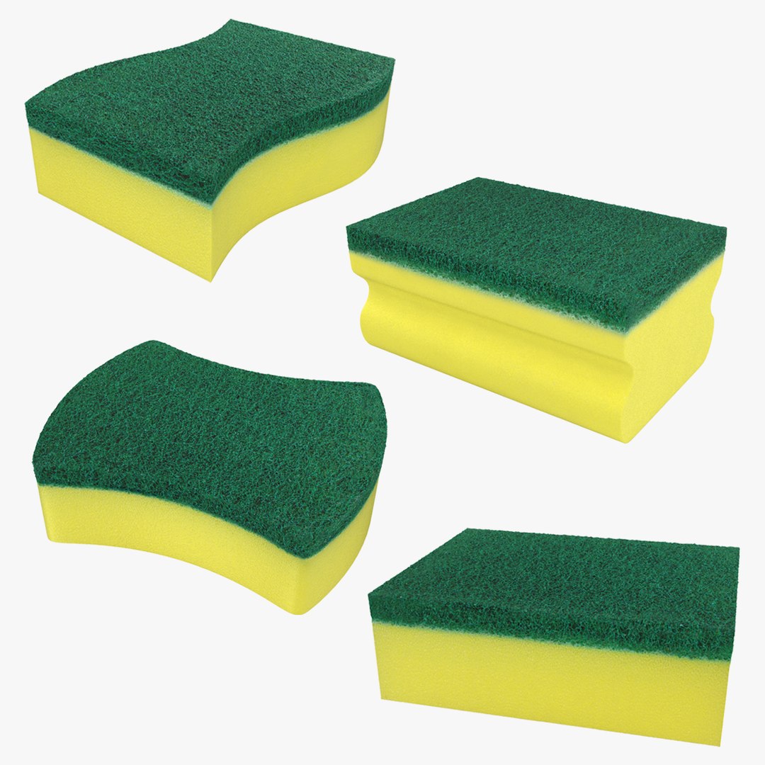 3D Kitchen Sponge Collection model - TurboSquid 1945260