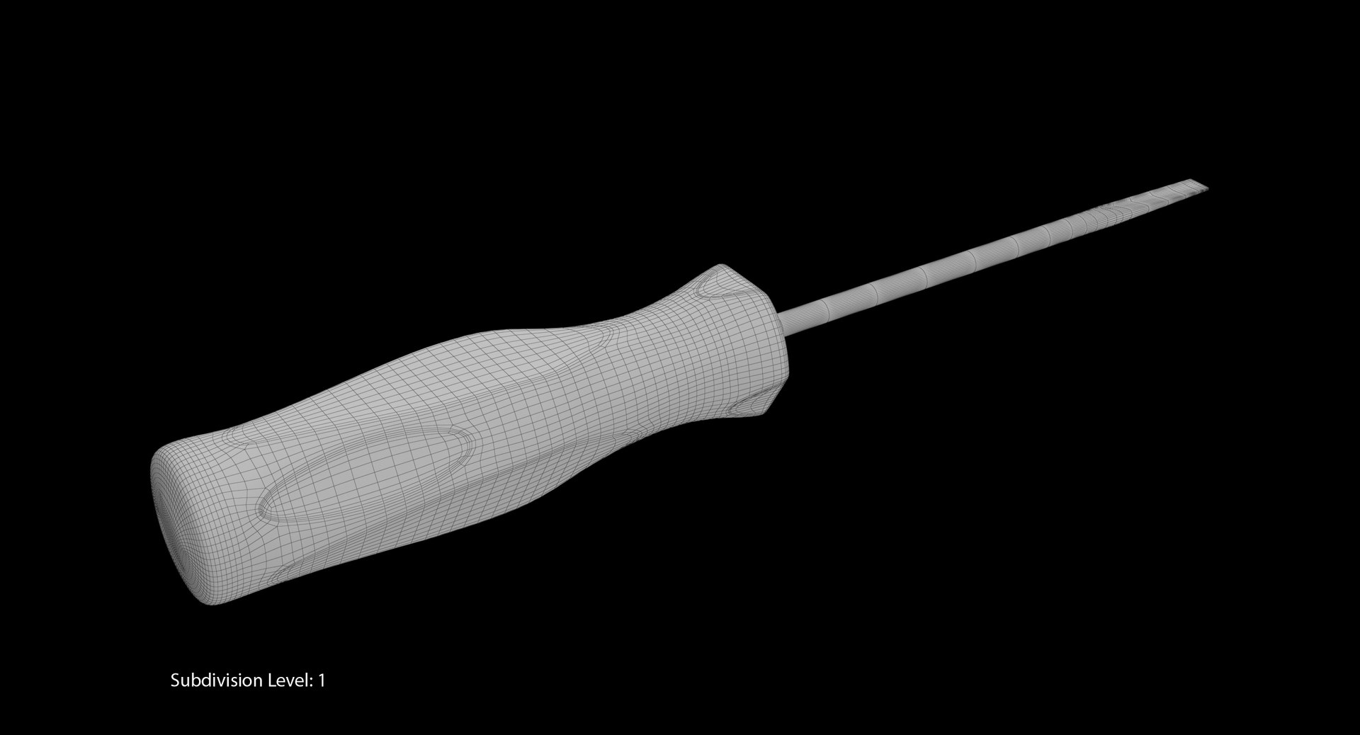Flat tip 1 8 3D - TurboSquid 1351274