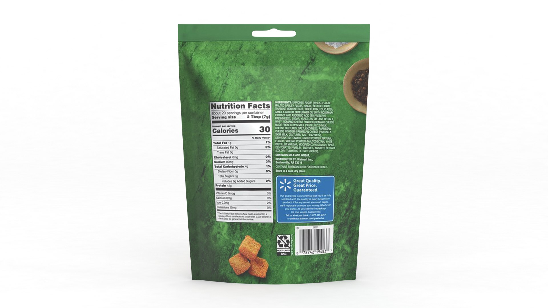 3D Great Value Seasoned Croutons - TurboSquid 2016959