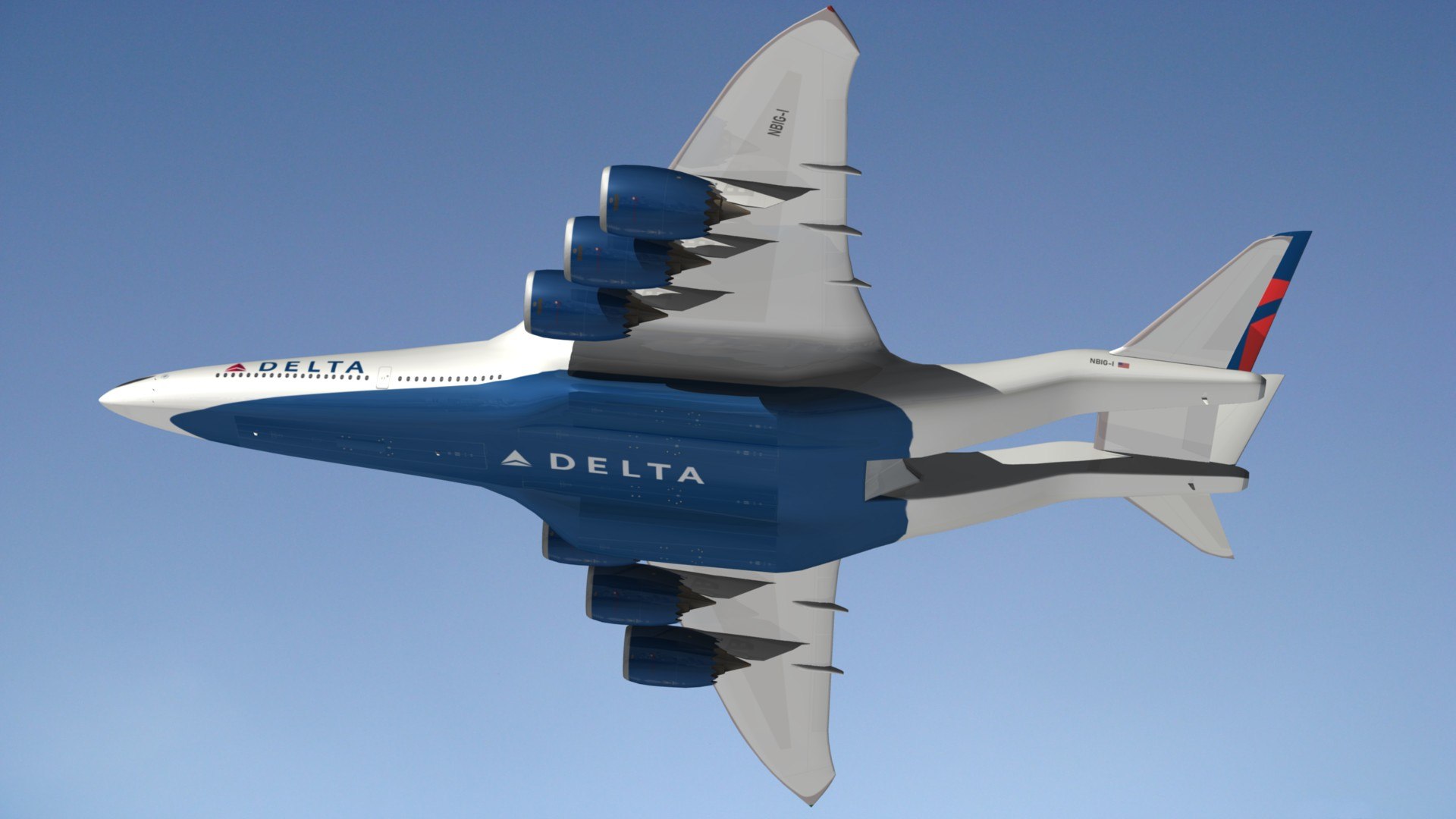 HyperCargo Delta Airlines Model - TurboSquid 1720285