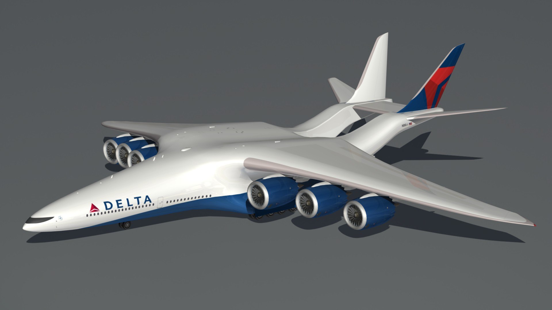 HyperCargo Delta Airlines Model - TurboSquid 1720285