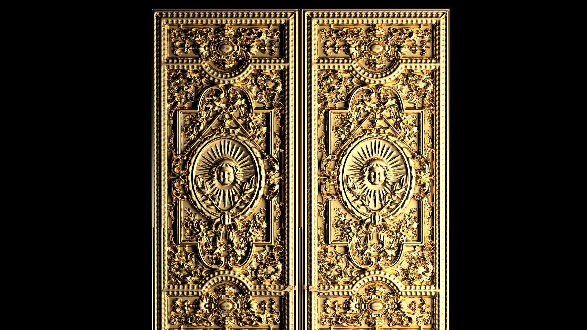 Luxury Classic Baroque Carved Door 4 3D - TurboSquid 2180973