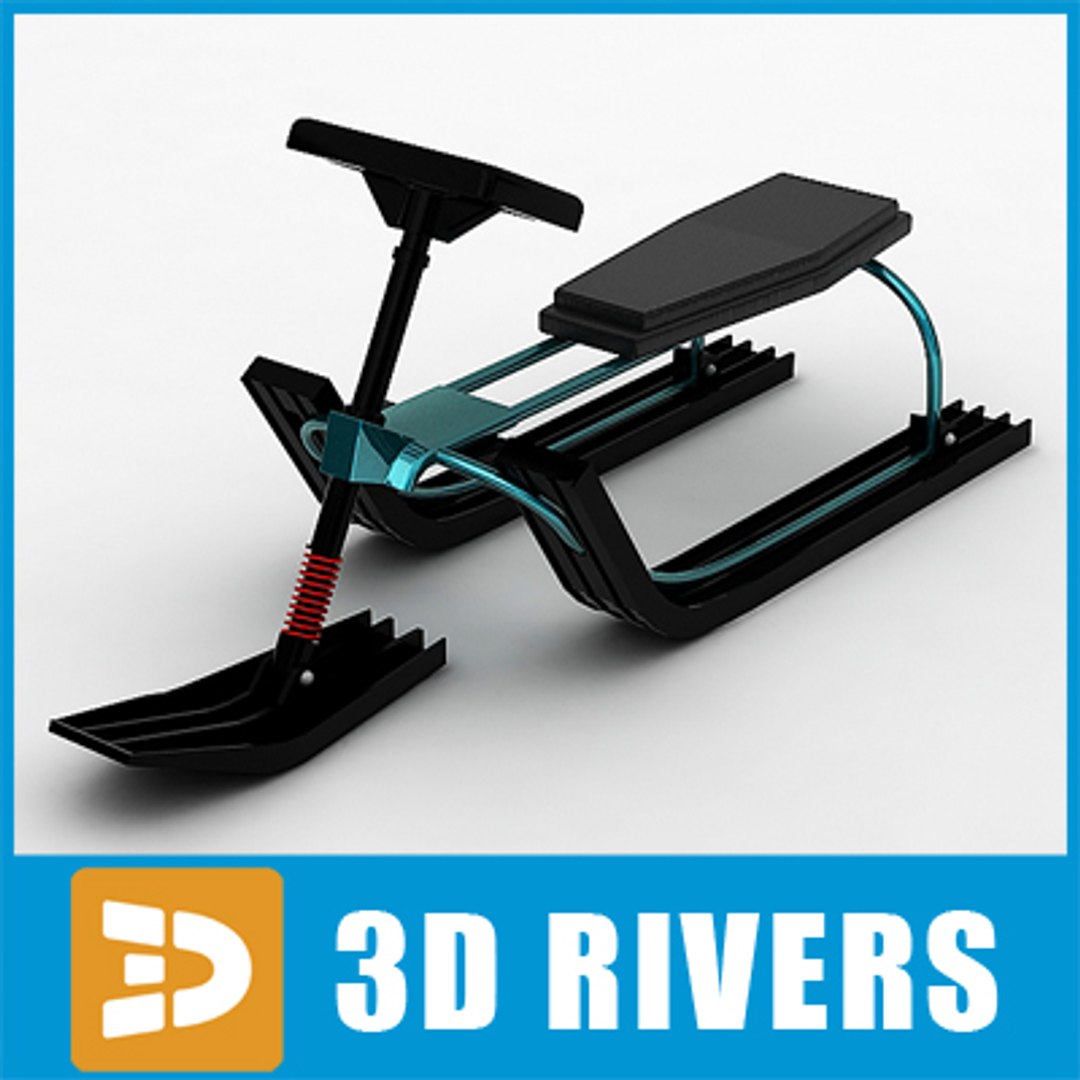 3d Model Kids Snowmobile