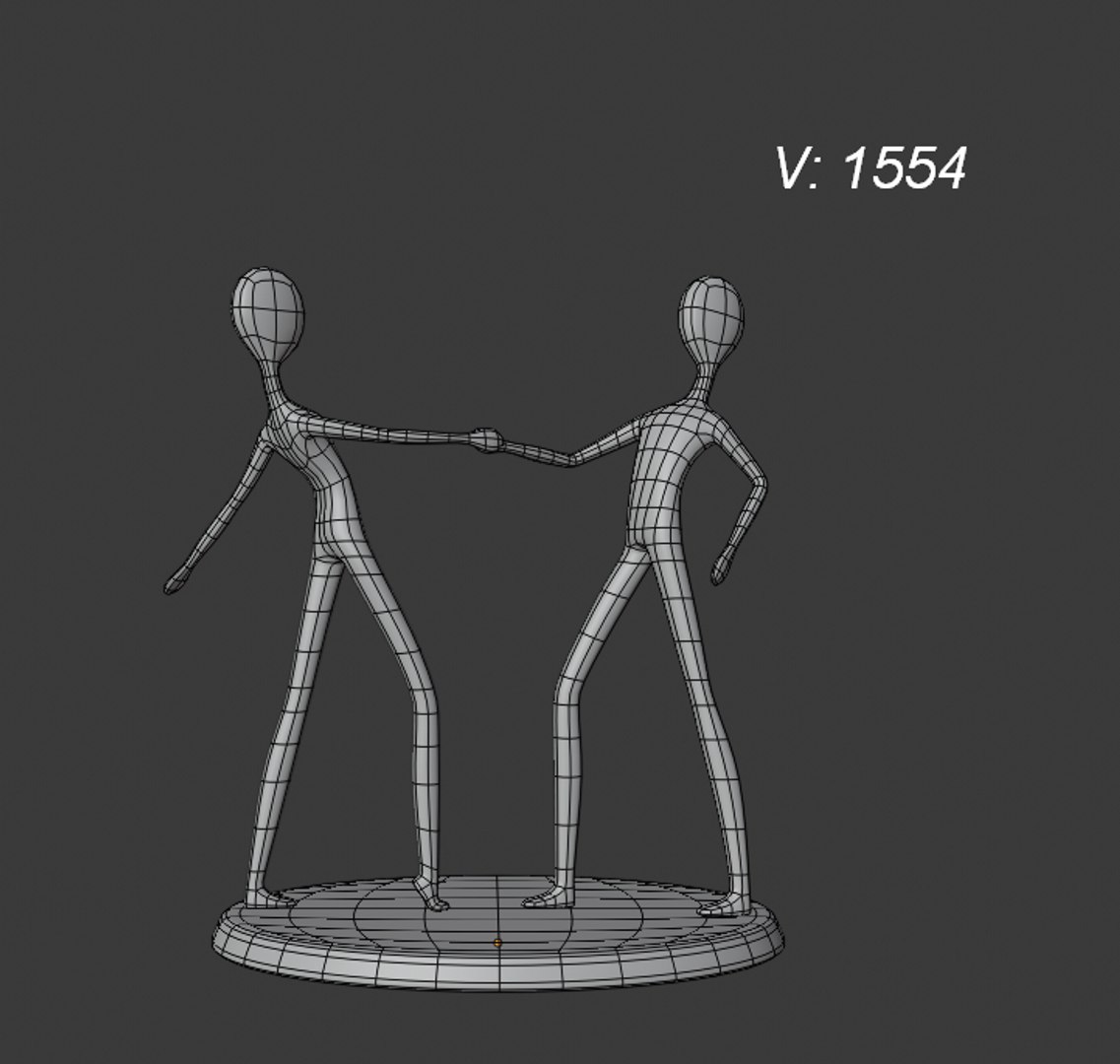 Figures Dancing People 3D Model - TurboSquid 1582812
