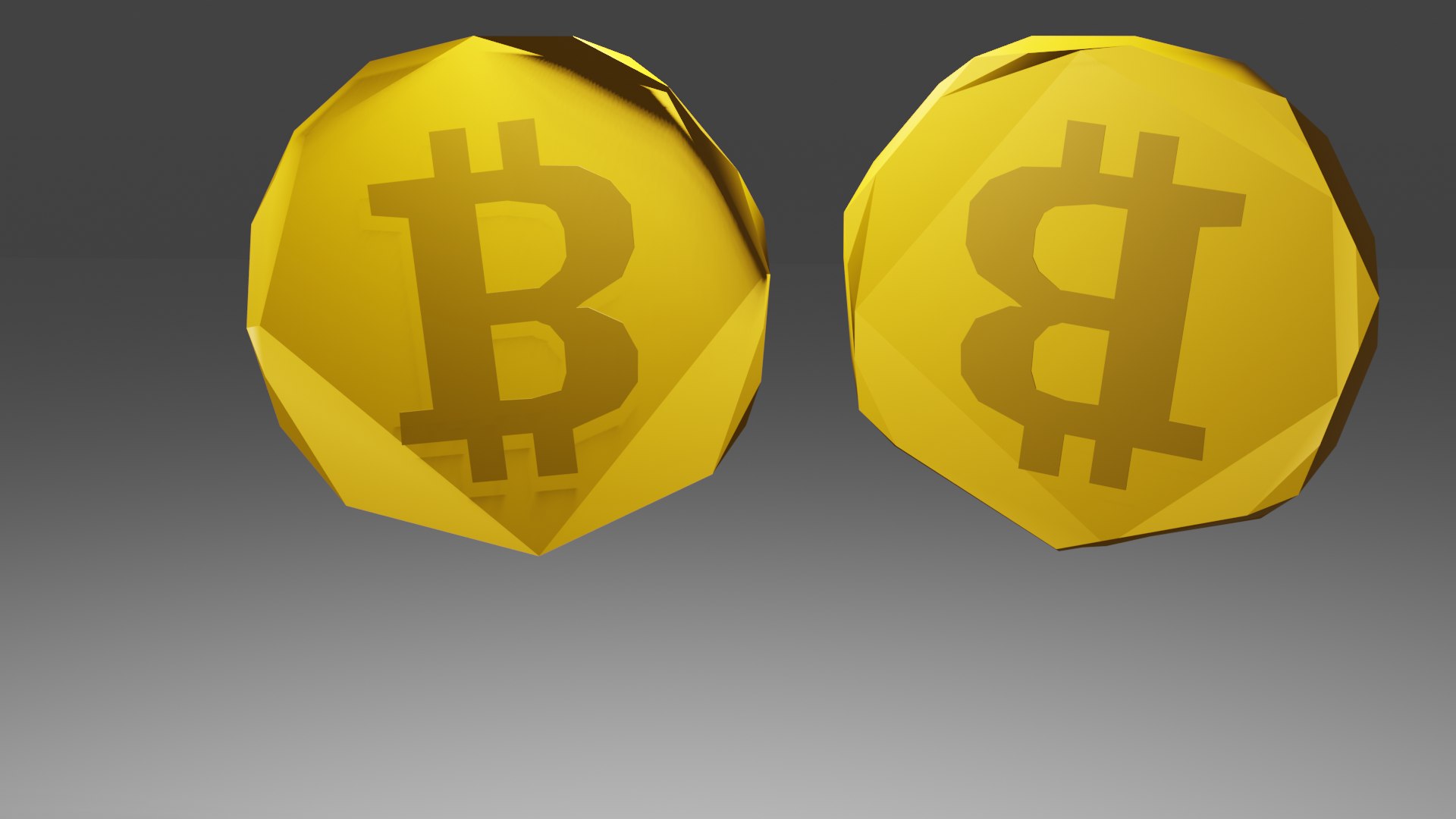 Bitcoin LOW POLY GAME READY 3D Model - TurboSquid 1995037