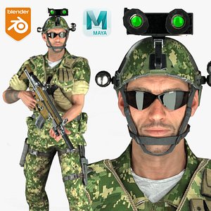 Soldier Rig Maya Models for Download | TurboSquid