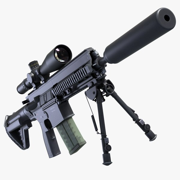 3d model battle rifle 417