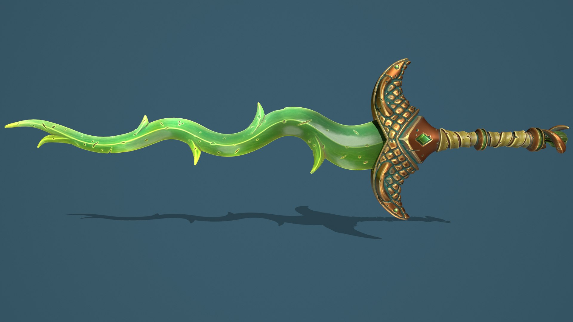 Snake Two Handed Sword 3D - TurboSquid 1789047