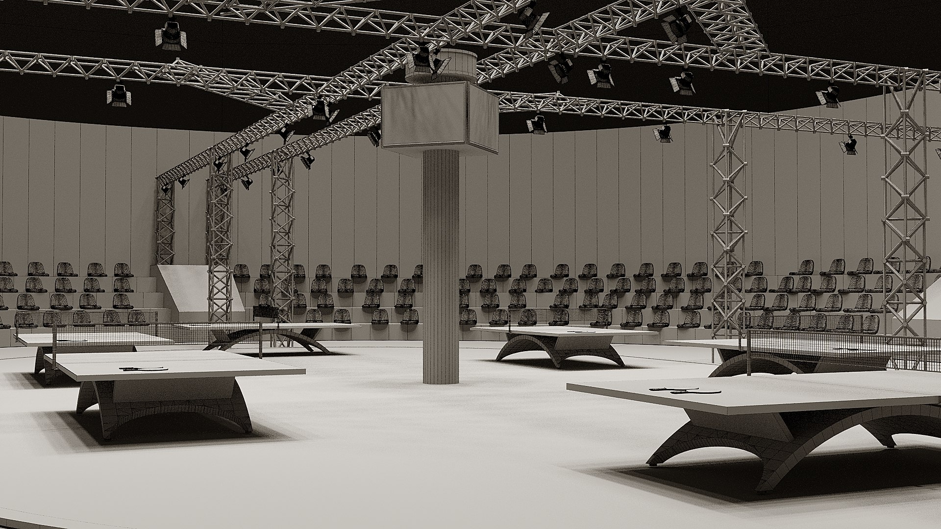 Ping Pong Arena 3D Model - TurboSquid 1873770
