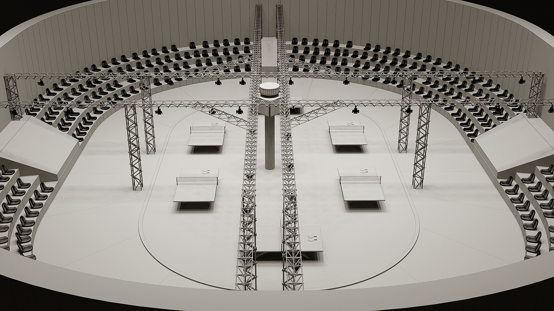 Ping Pong Arena 3D Model - TurboSquid 1873770