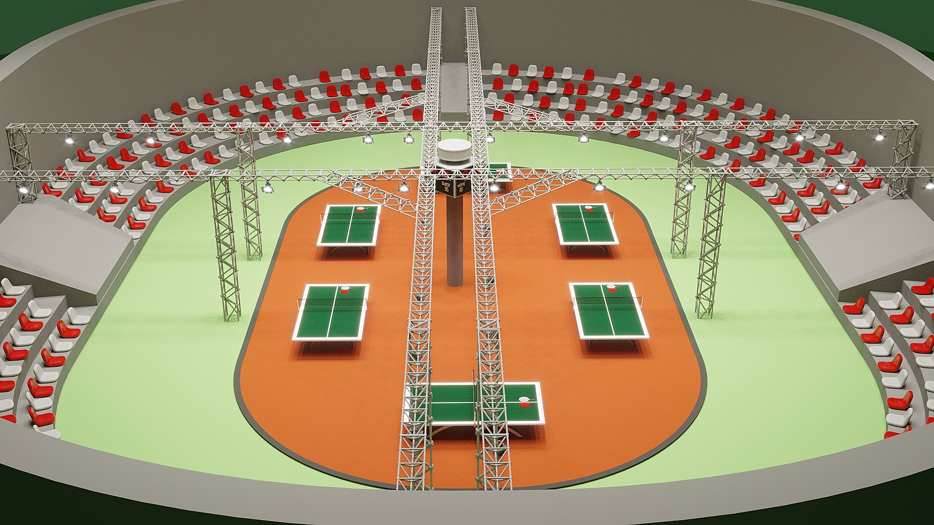 Ping Pong Arena 3D Model - TurboSquid 1873770