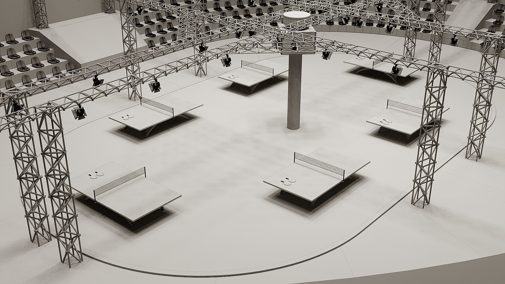 Ping Pong Arena 3D Model - TurboSquid 1873770