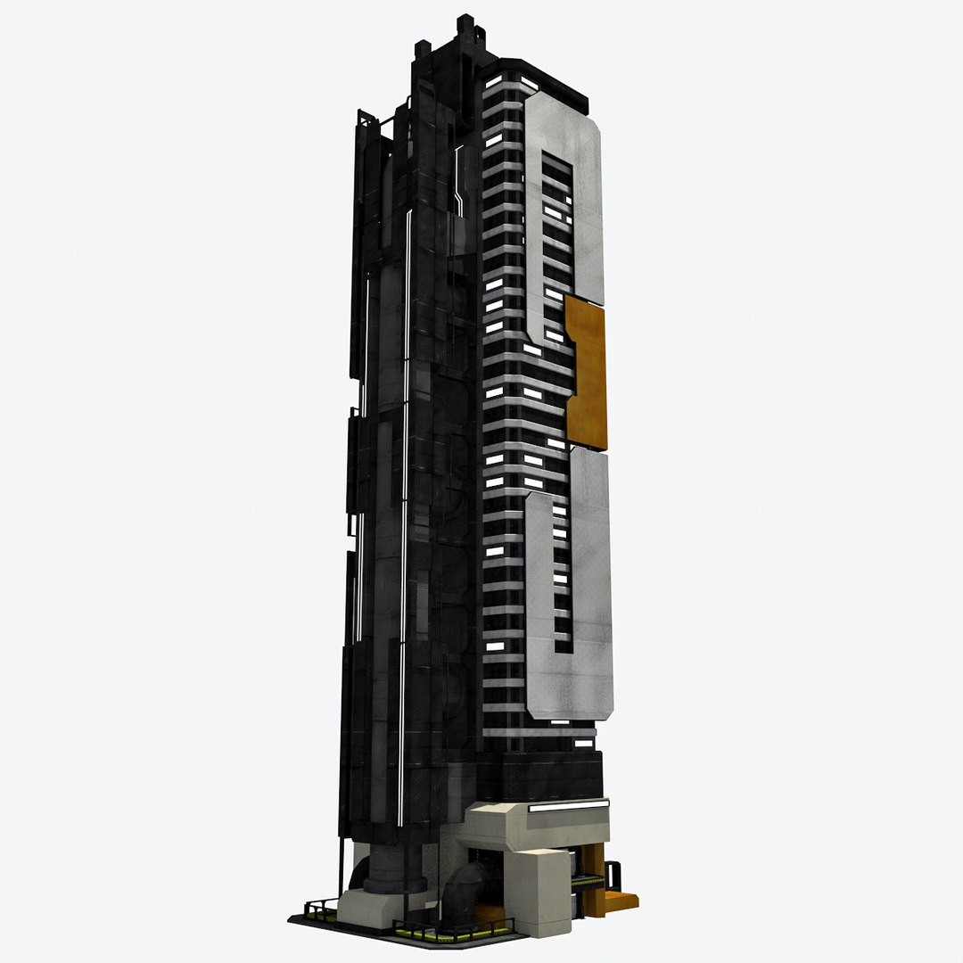 - Sci Fi Building 3d Model