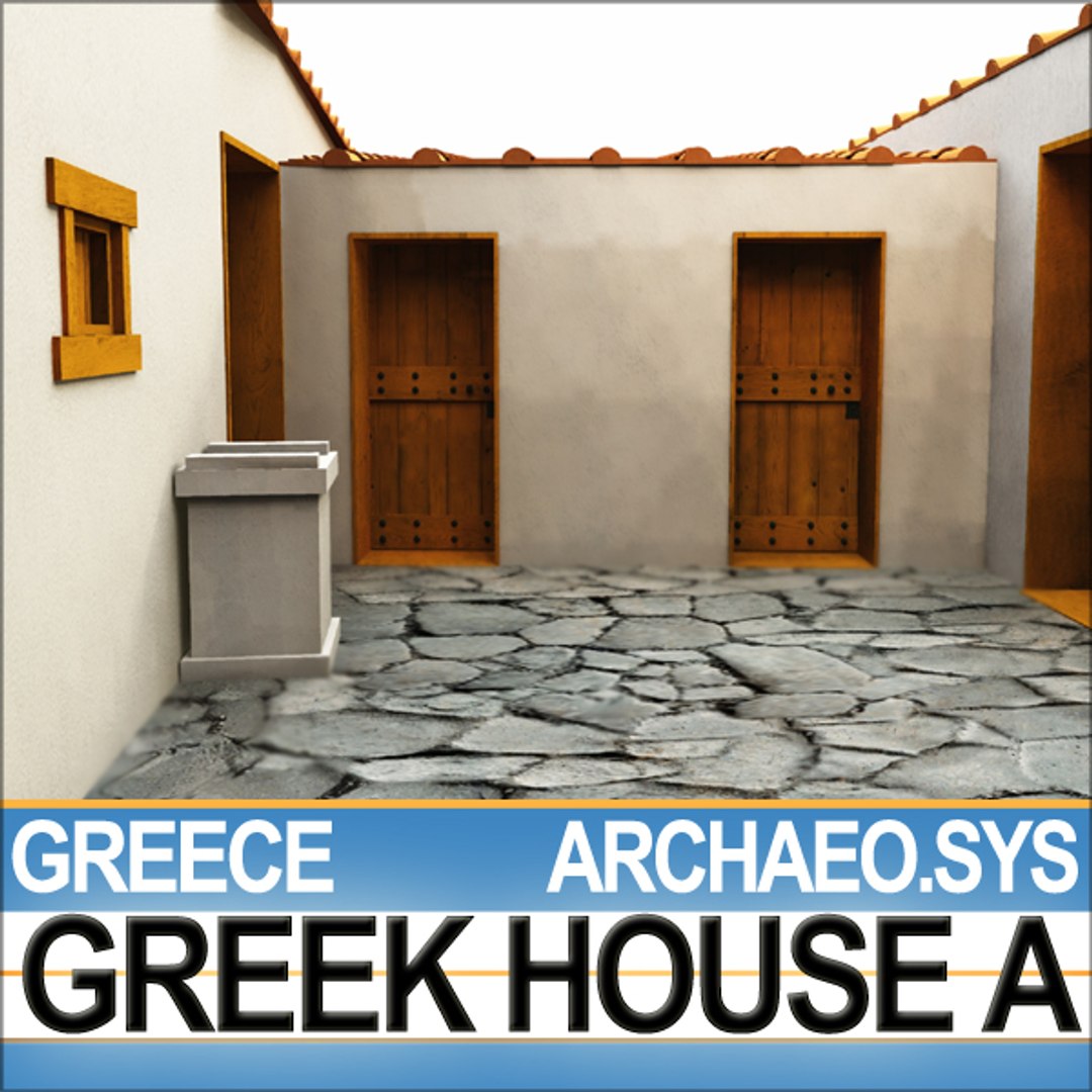 3d Ancient Greek House Interiors Model