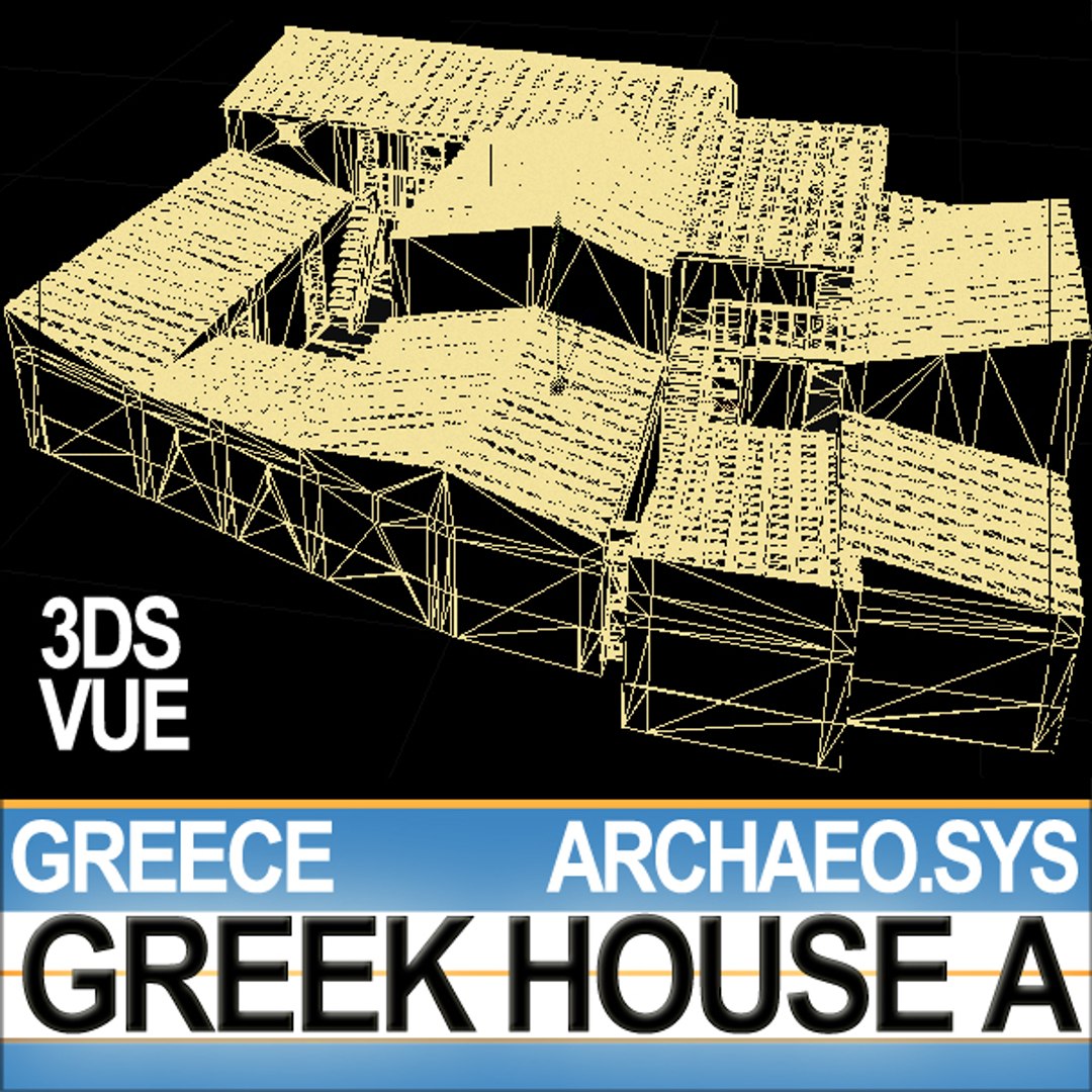 3d Ancient Greek House Interiors Model