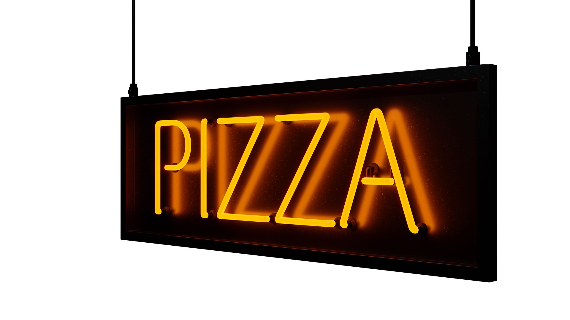 3D Neon Pizza Sign - TurboSquid 1900802
