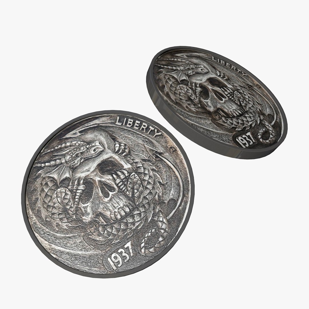 Skull Coins C4d