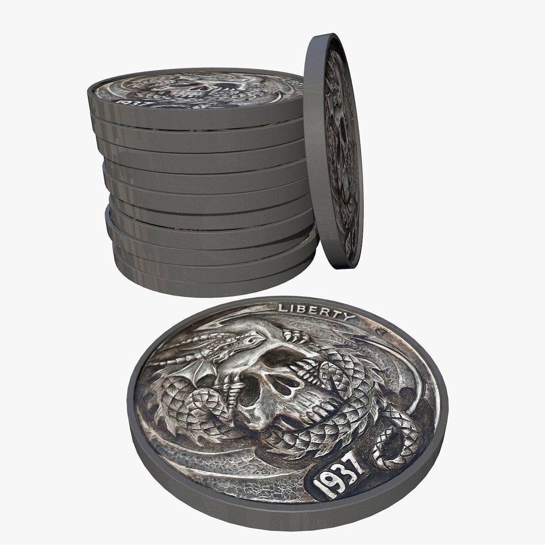 Skull Coins C4d