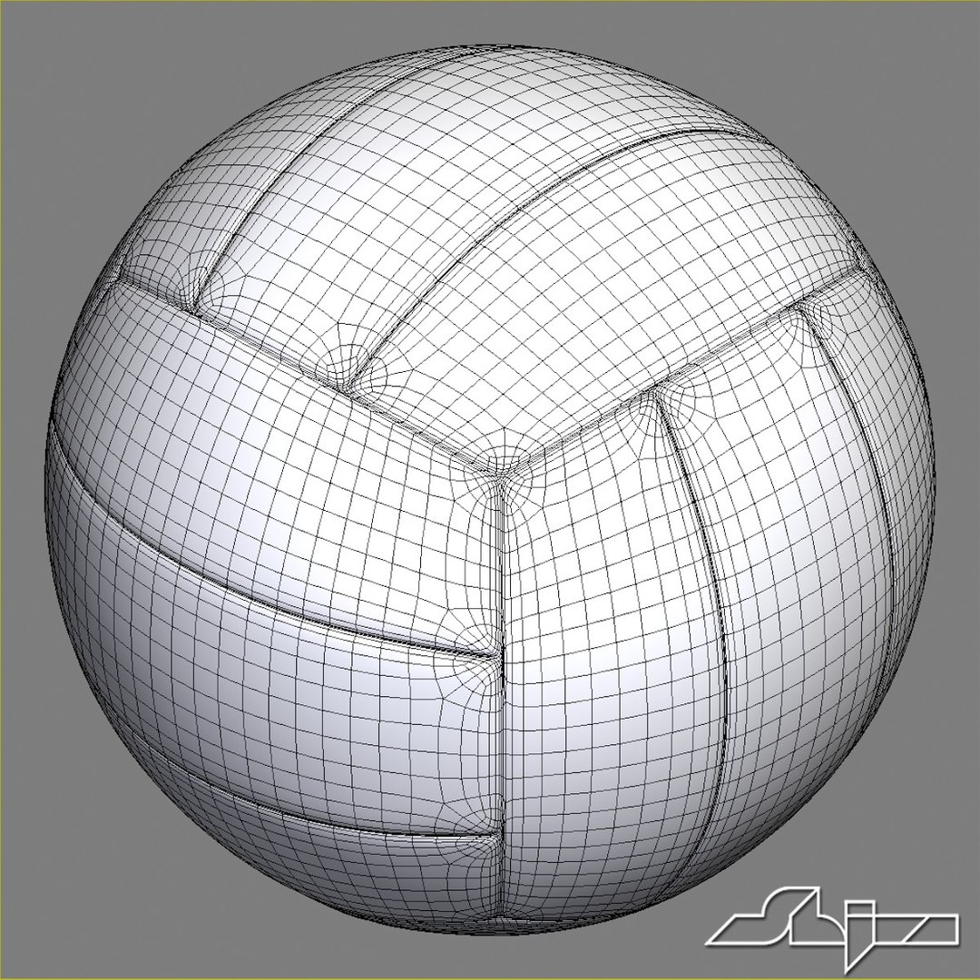 3d model of volleyball 2